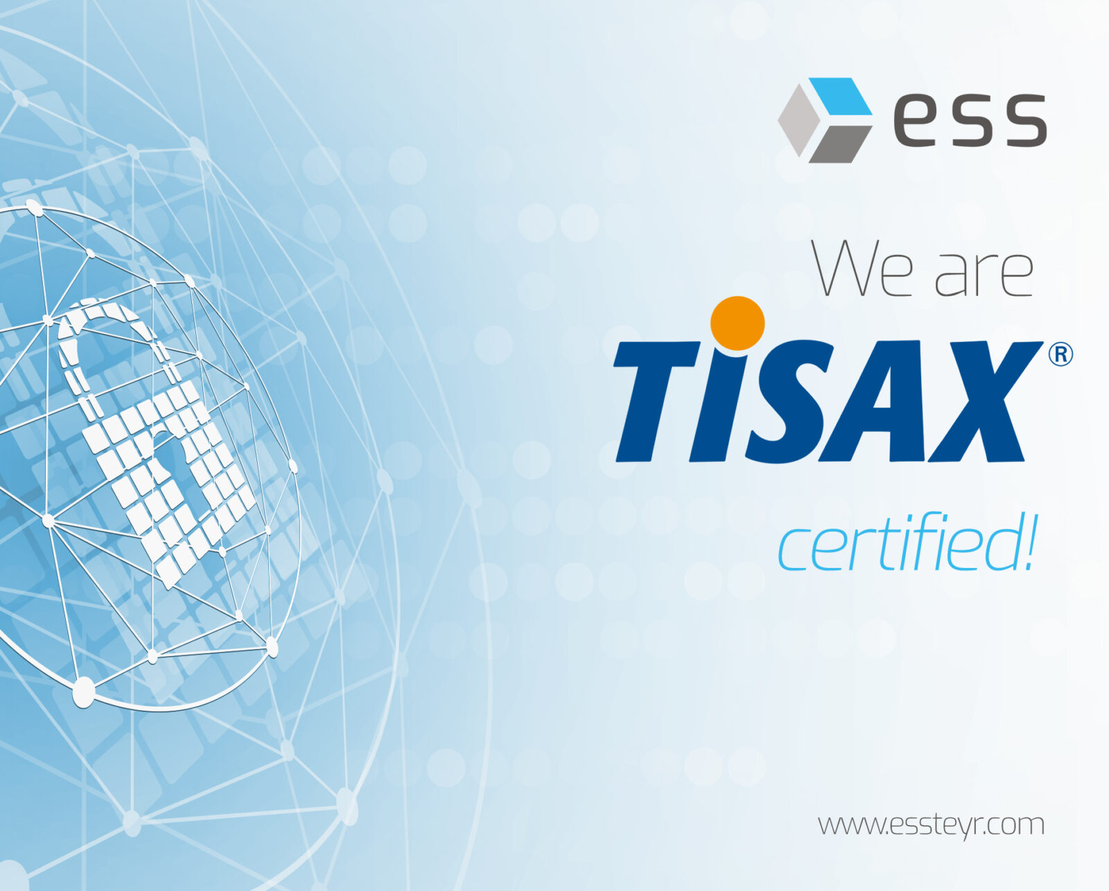 ESS - ESS secures TISAX Certification