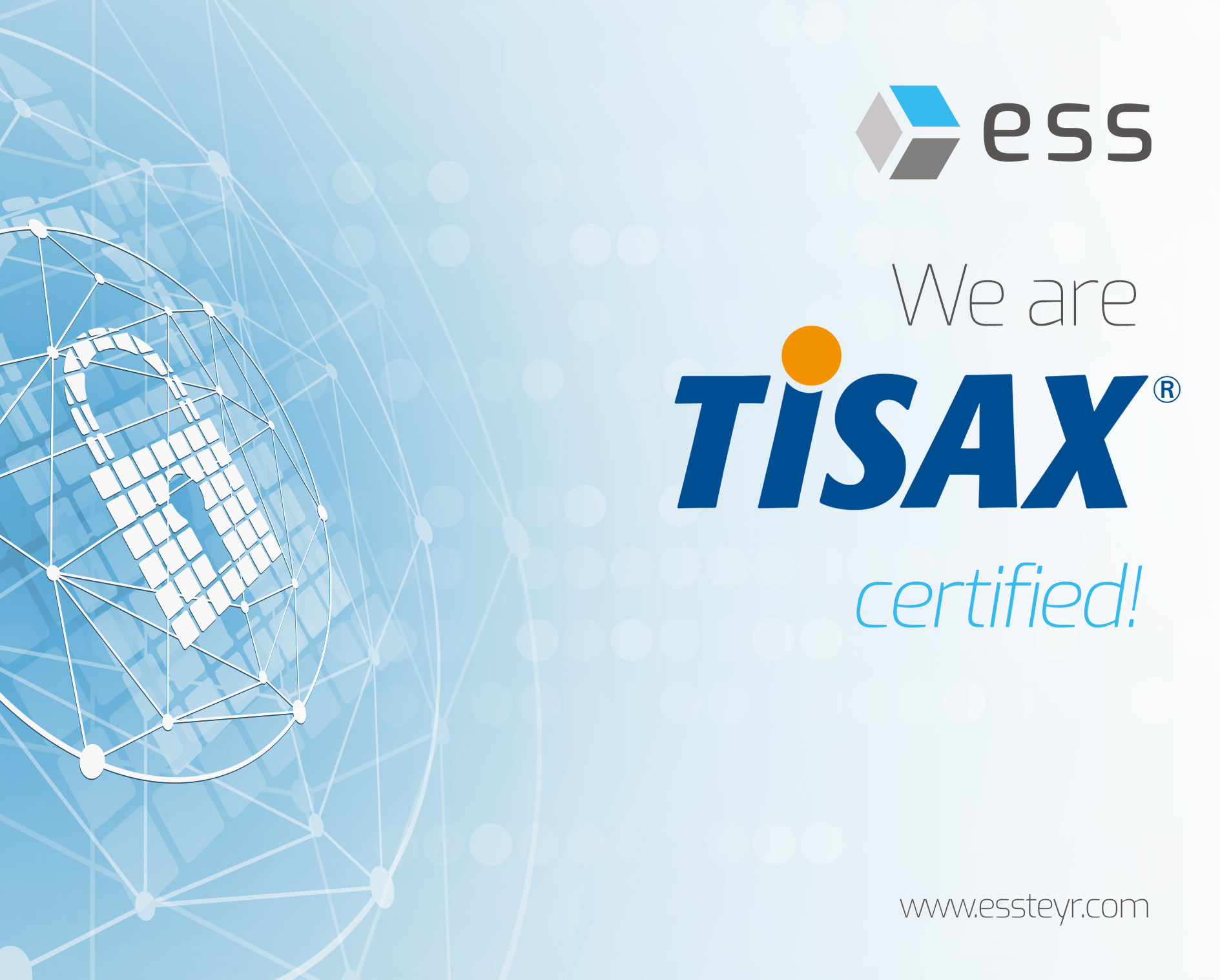 ESS - ESS secures TISAX Certification ESS - ESS secures TISAX Certification
